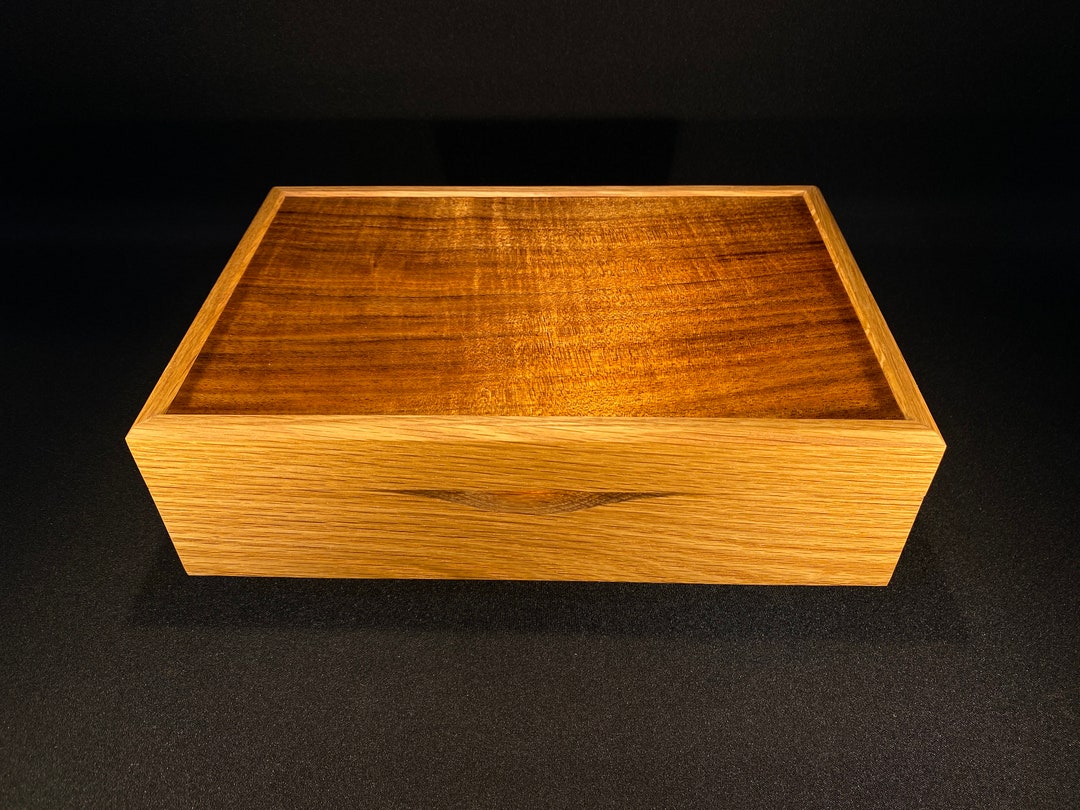 Valet Box Keepsake Box Jewellery Box Wood Box in American Oak and ...