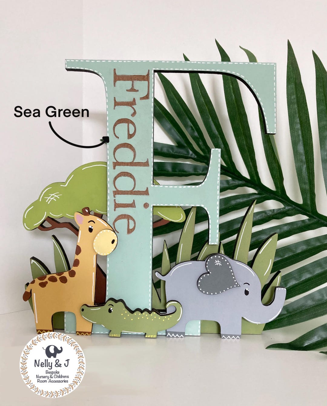 Personalised Letters | Jungle Theme Letter | Free Standing Letter ...