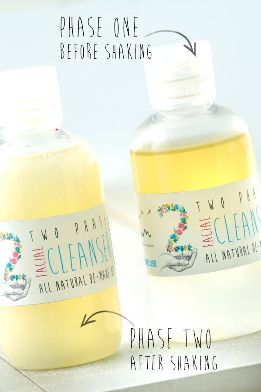 Two Phases FACIAL CLEANSER Makeup Remover Face Cleanser Lotion by ...