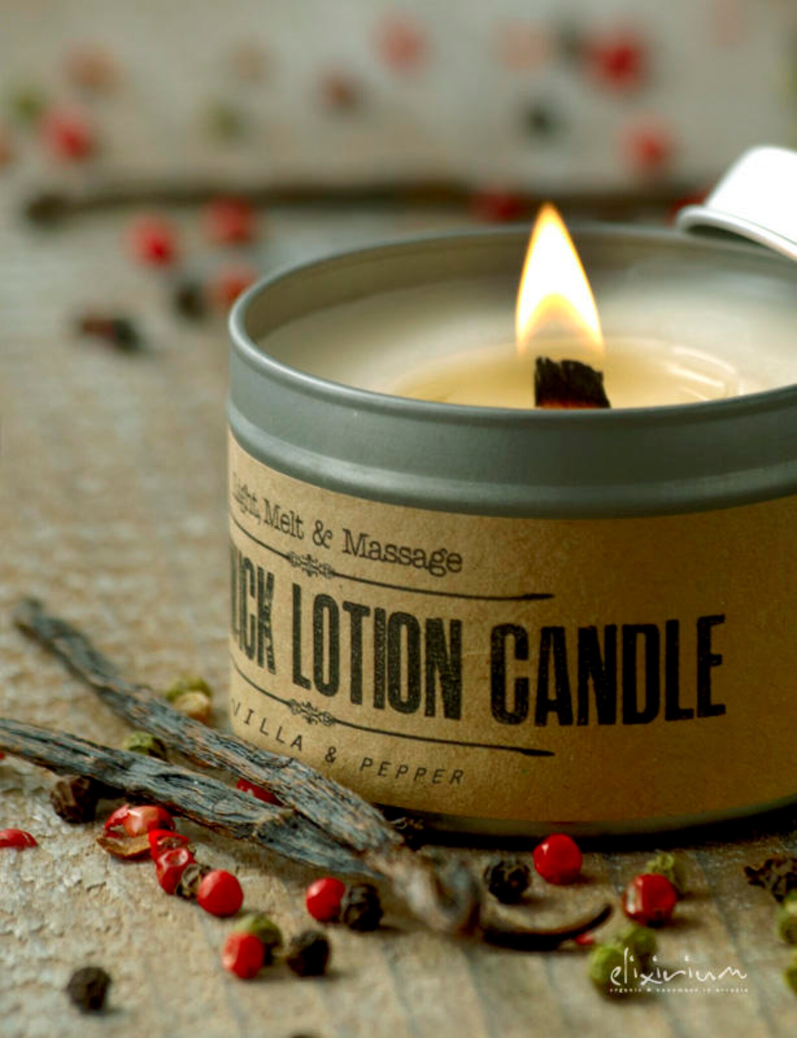 WOODWICK LOTION CANDLE Vanilla & Pepper Aromatherapy Candle - Etsy