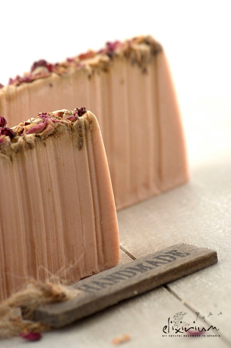 ROSE PETALS Soap Pink Clay Rosehip Organic Soap Bar - Etsy