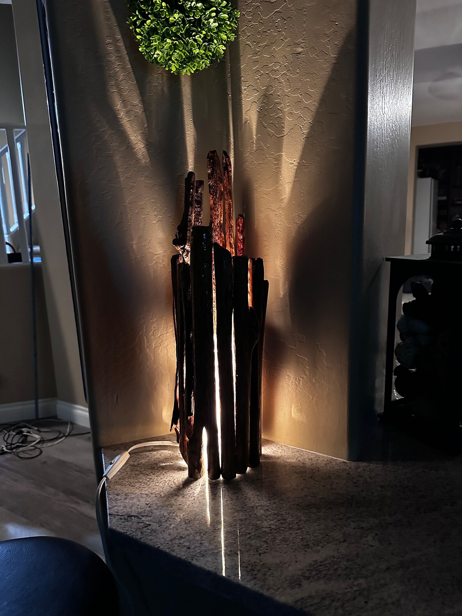 Saguaro RARE Cactus Skeleton Wood Adjoined Sonoran Mojave Desert Cholla ...