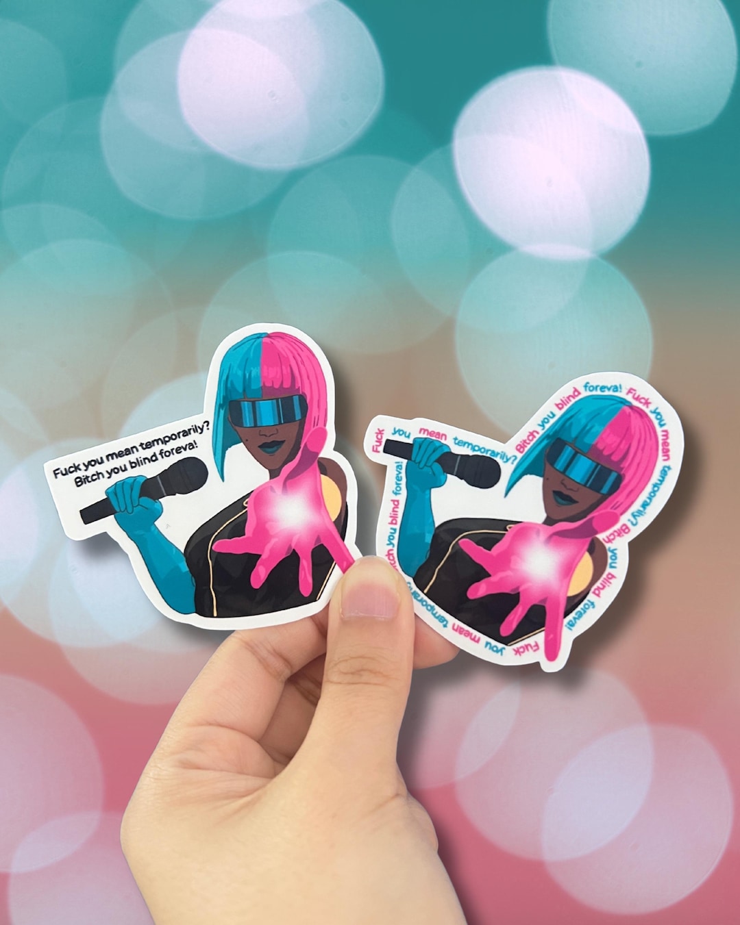 Dispatch Prism Sticker - Prism "bitch You Blind Foreva!" Sticker - Etsy