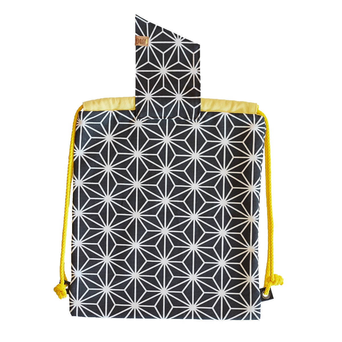 Turn Bag Black and White Yellow, Festivalbag, Backpack, Gym Bag ...