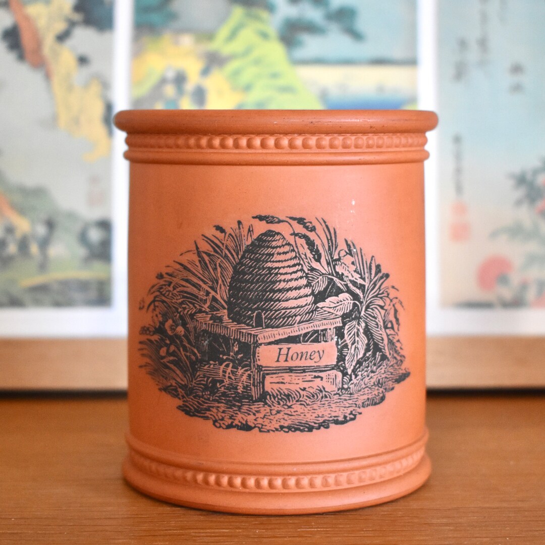 Vintage Fulham Pottery Terracotta Honey Jar - Etsy