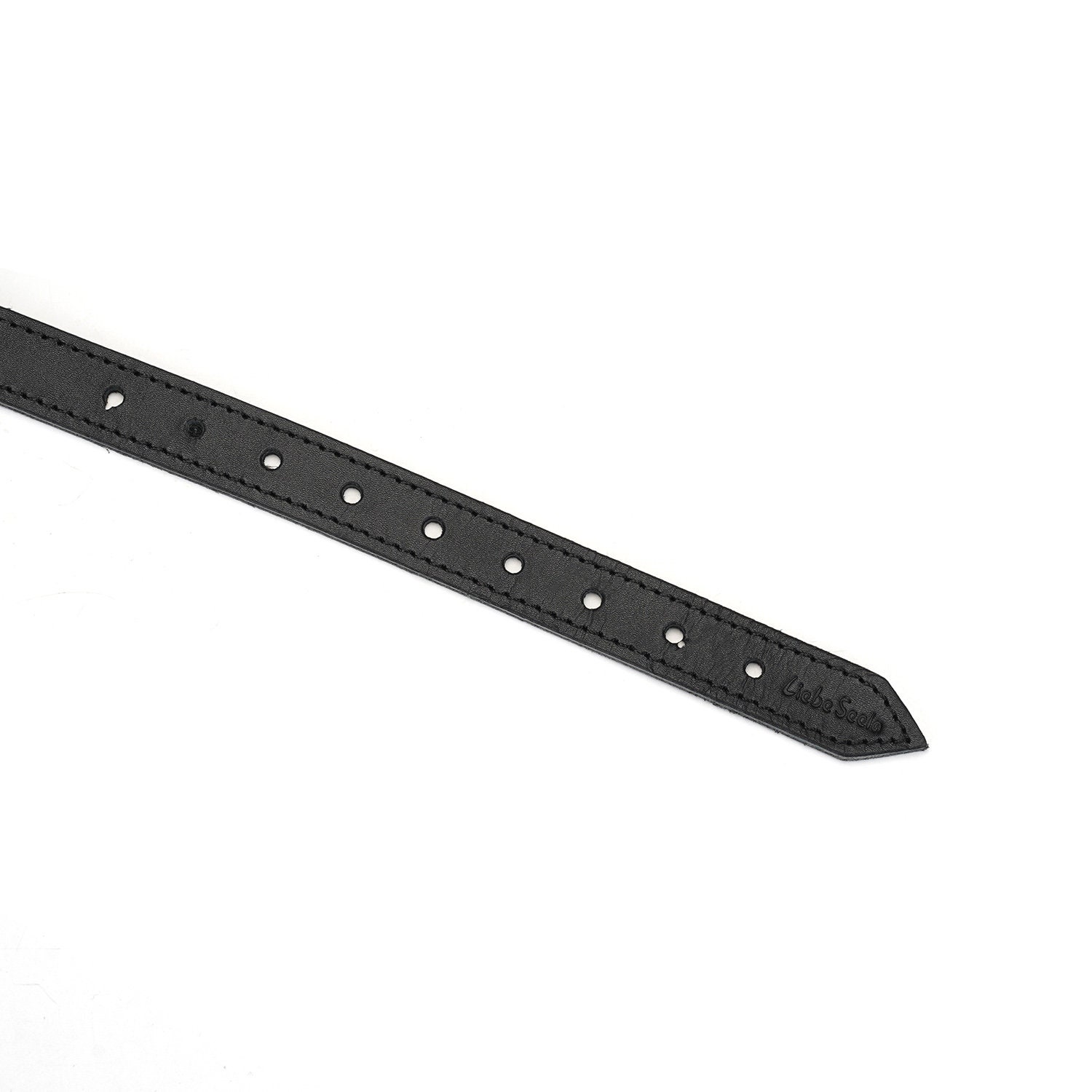 Black Leather Padded Blindfold With Colored Metal Buckle - Etsy