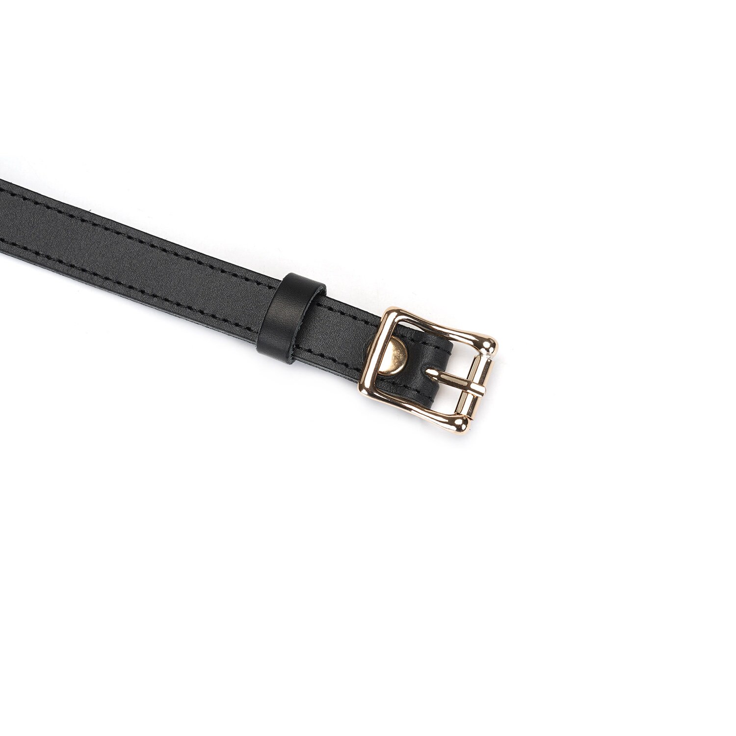 Black Leather Padded Blindfold With Colored Metal Buckle - Etsy