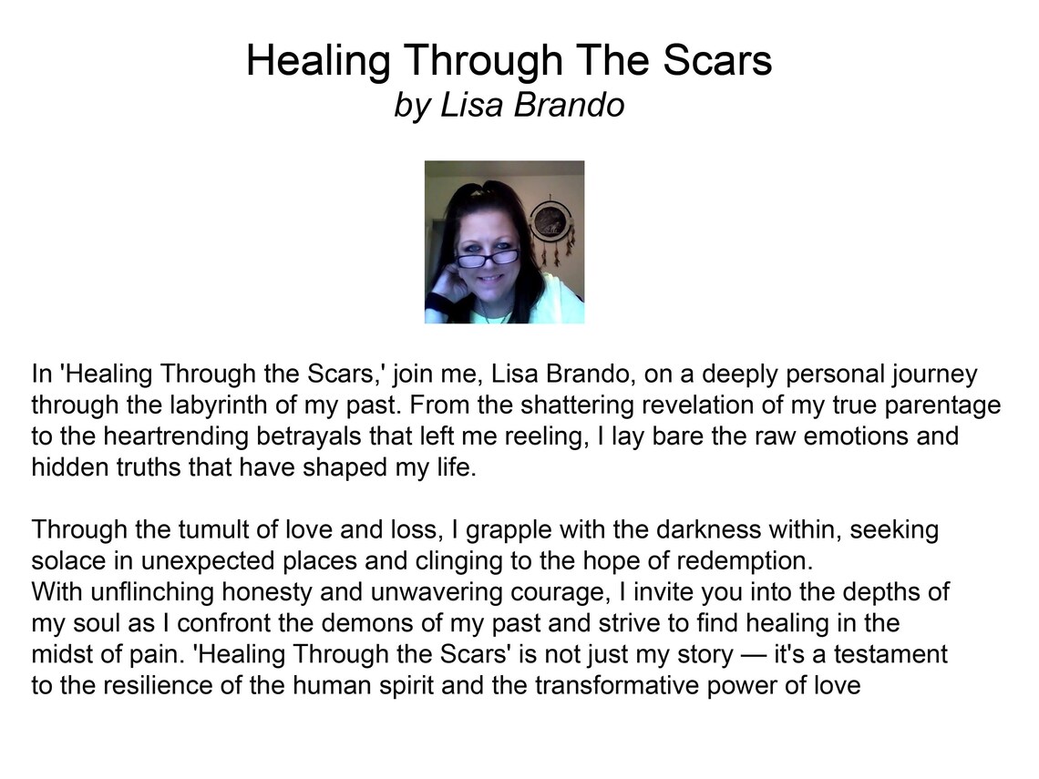 Healing Through the Scars by Lisa Brando - Etsy