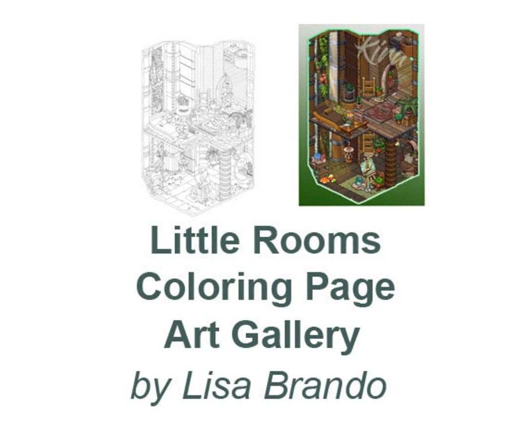 Art Studio Coloring Page by Lisa Brando - Etsy