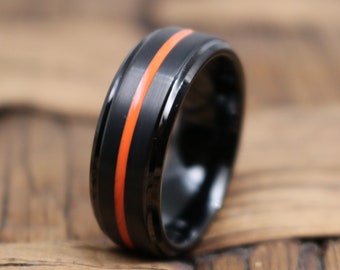 Orange Wedding Ring | Etsy