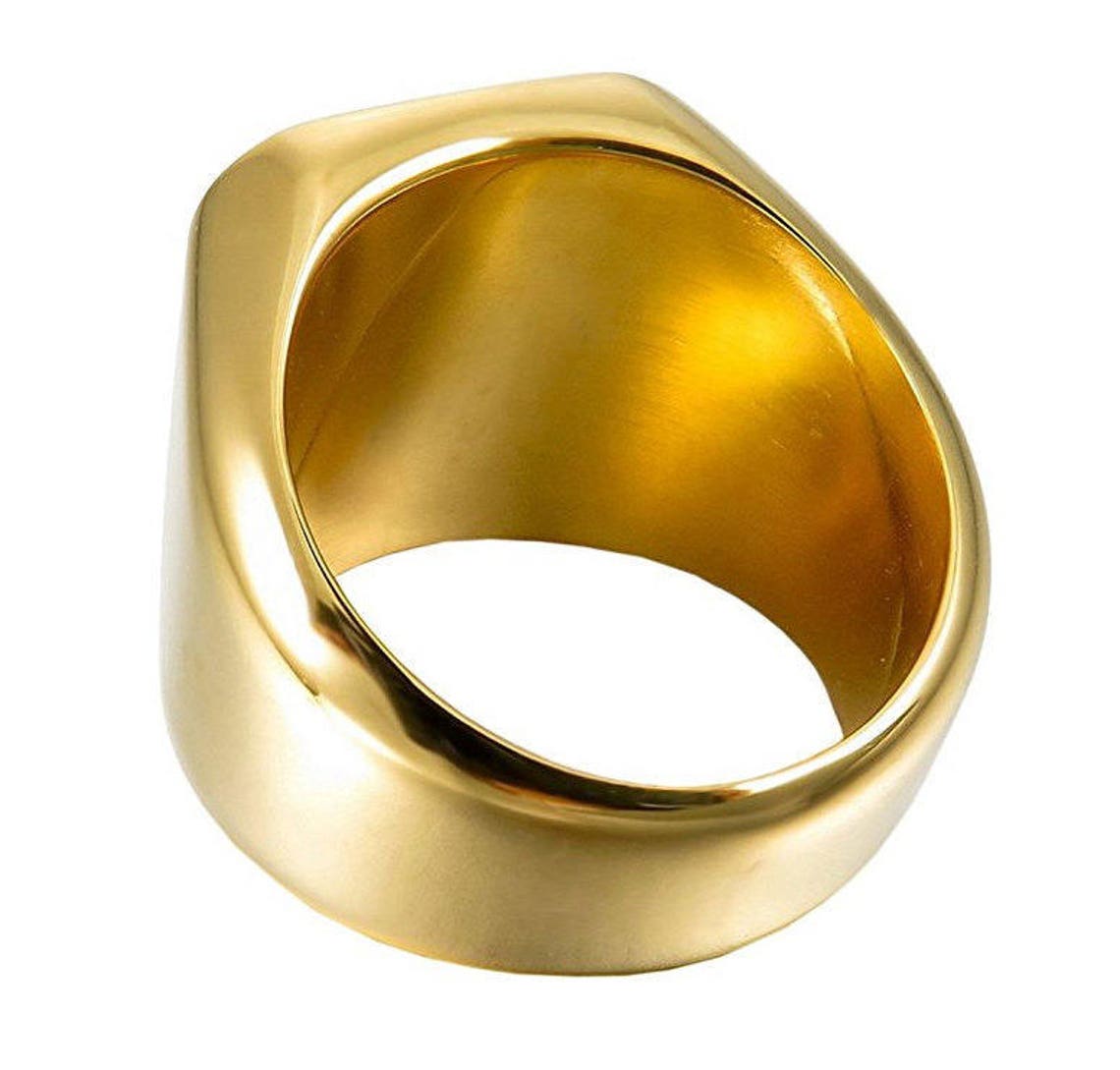 Signet Ring - Engraved Signet Ring - Custom Signet Ring - Gold ...