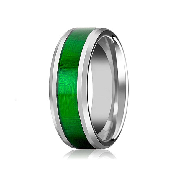 Green Tungsten Ring - Etsy