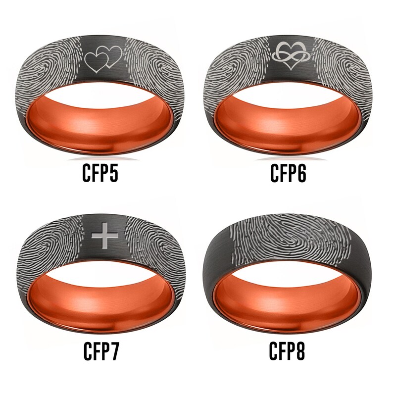 Personalized Ring | Fingerprint Ring, Custom Fingerprint, Promise Ring ...