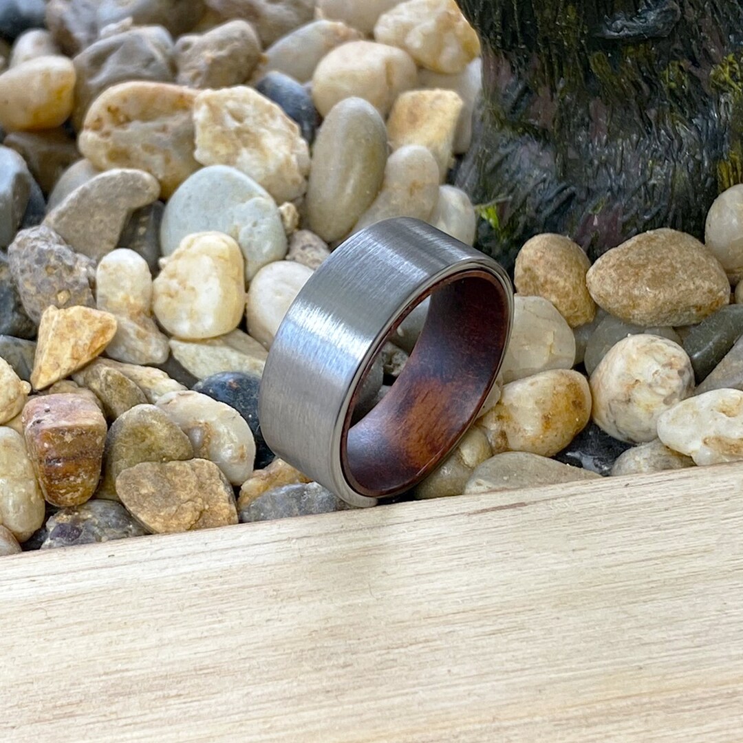 Tungsten Wood Rings | Snake Wood Wedding Band, Wood Engagement ...