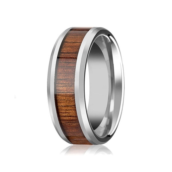 Wood Inlay Ring - Etsy