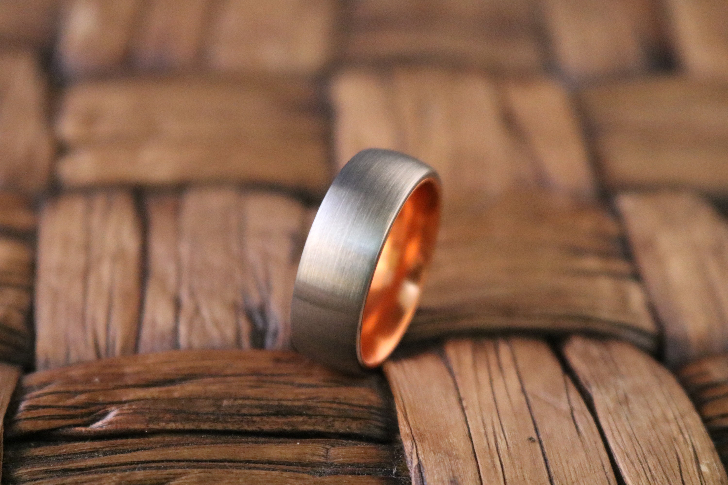 Orange Tungsten Ring Mens Wedding Band Atomic Orange 4mm - Etsy UK