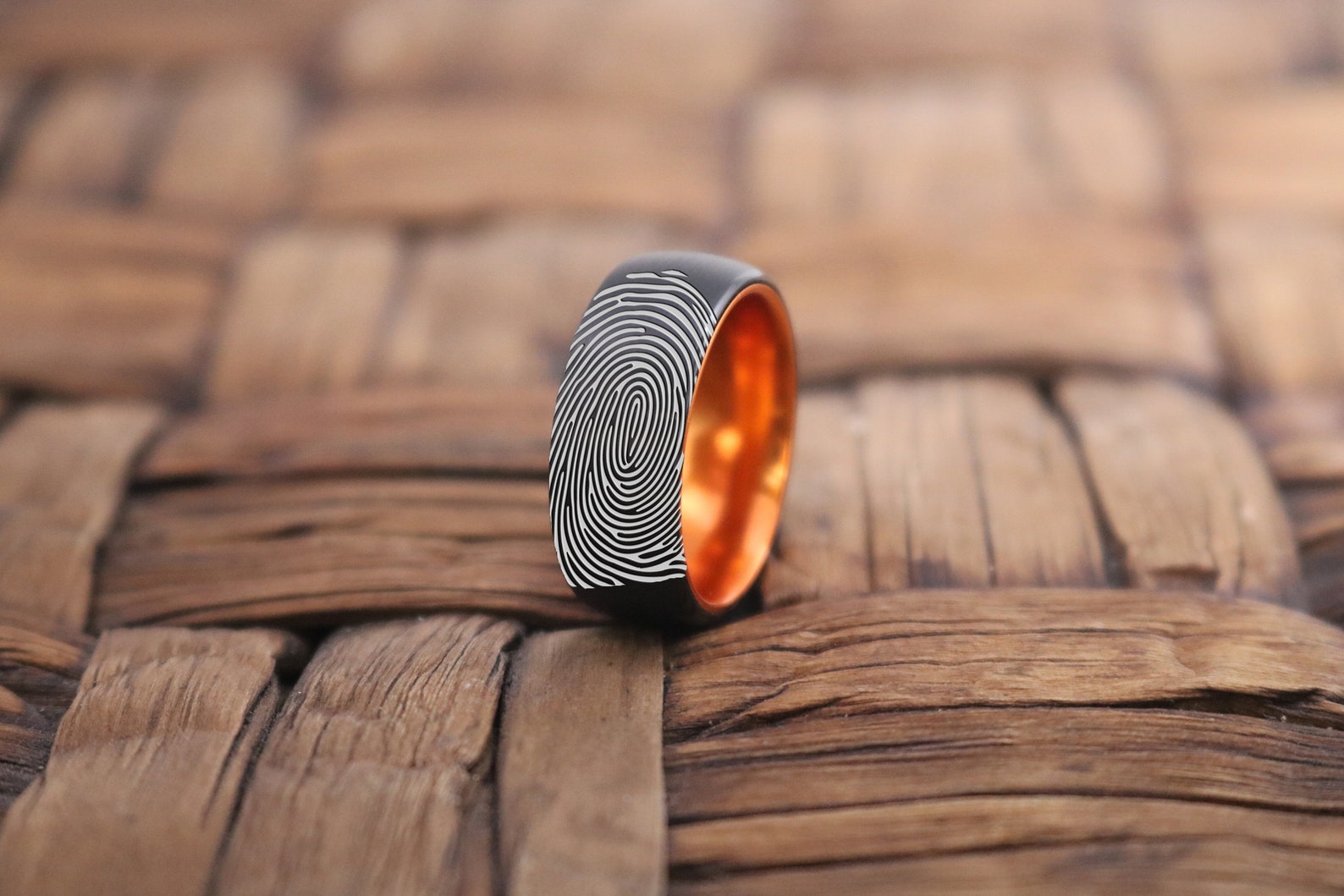 Personalized Ring Fingerprint Ring Custom Fingerprint - Etsy