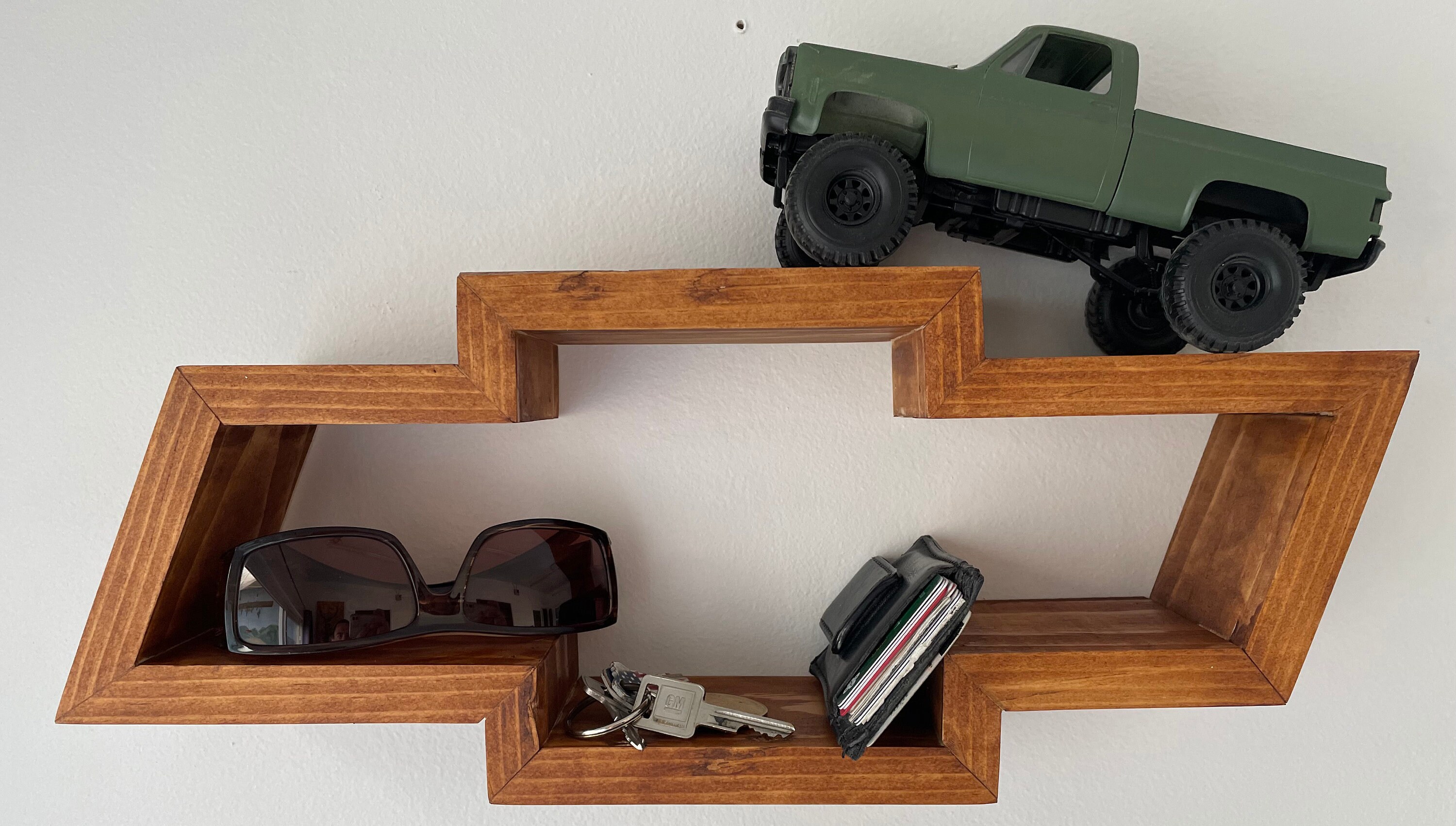 Chevy Bowtie Wooden Decorative Shelf Chevrolet - Etsy
