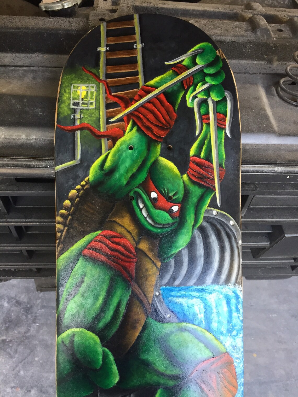 Custom painted Ninja Turtle skateboard | Etsy