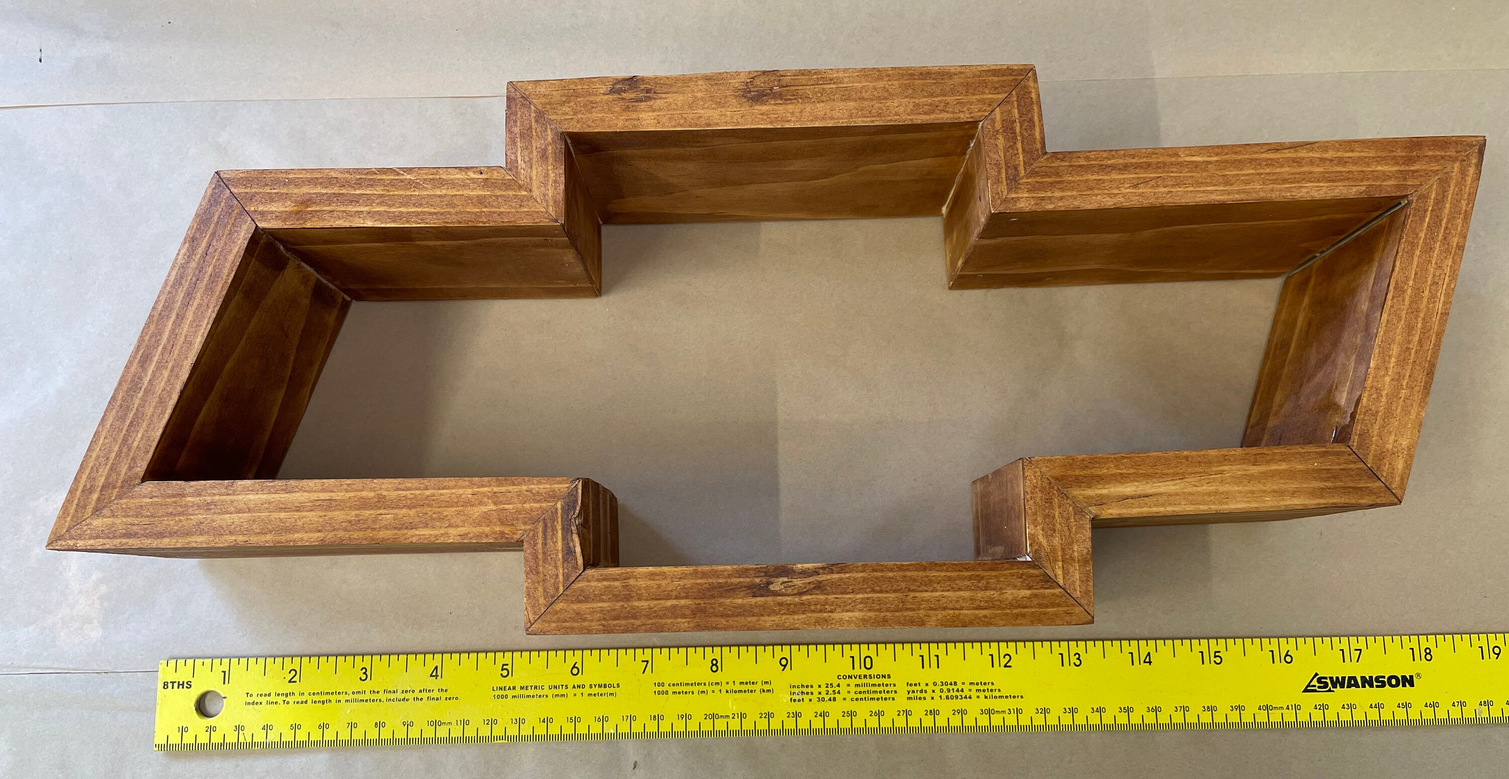 Chevy Bowtie Wooden Decorative Shelf Chevrolet - Etsy
