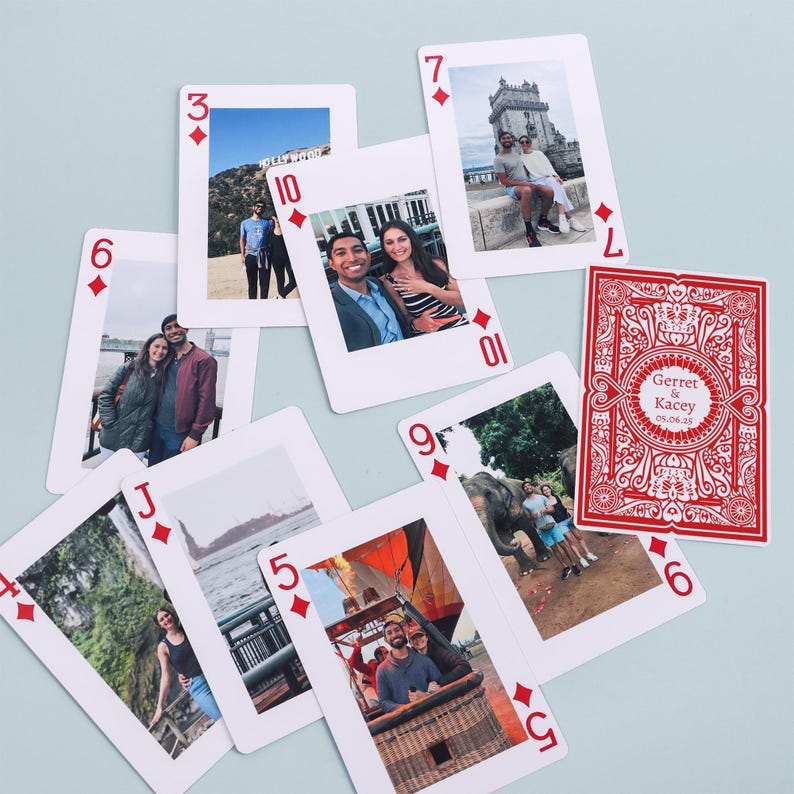 Custom Deck of Playing Cards With Photo Case: Ideal Christmas Gift for ...