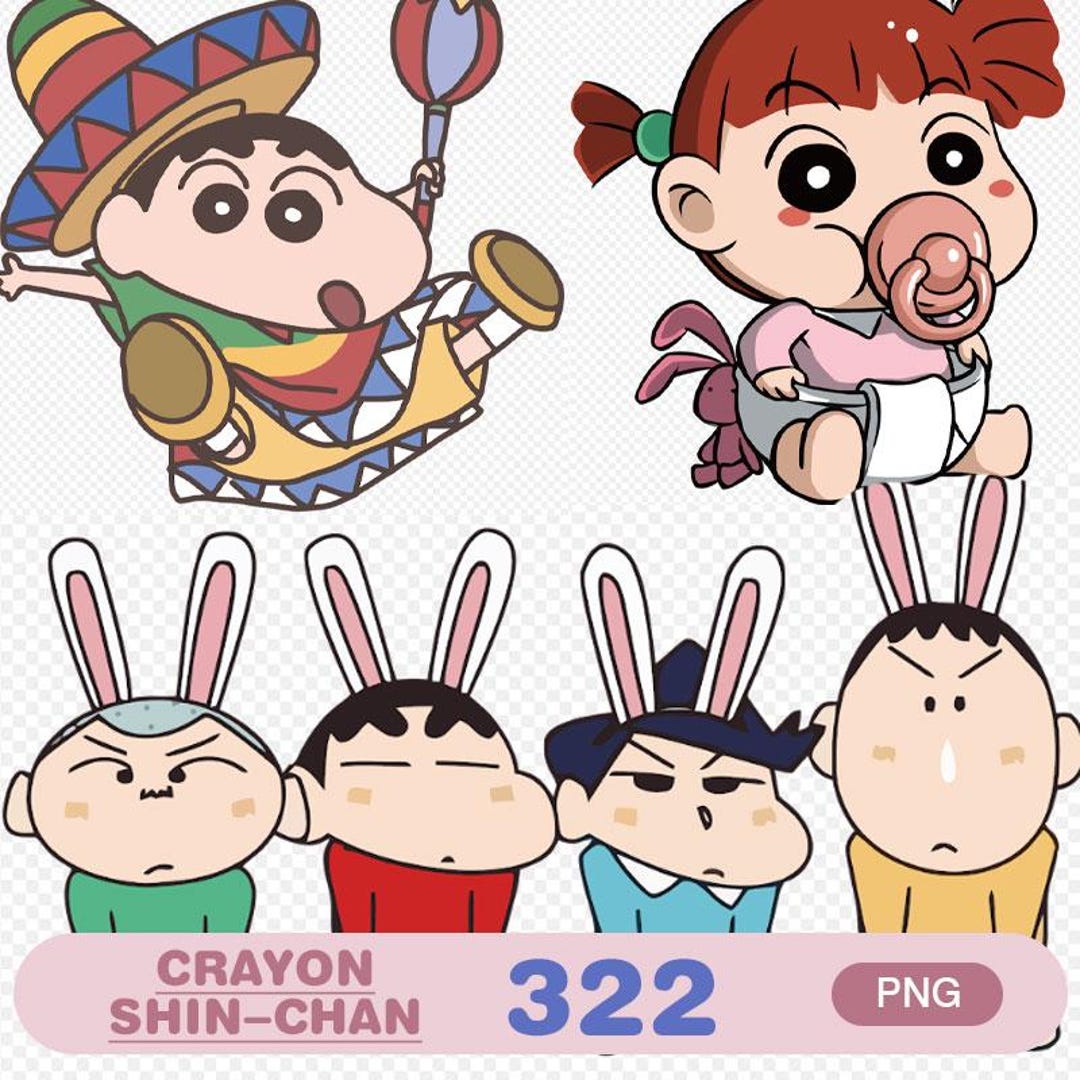 322 Anime Crayon Shin-chan Character Pattern PNG Free Cutout Picture ...