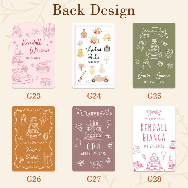 Custom Blank Playing Cards: the Perfect Wedding Guest Book Alternative ...