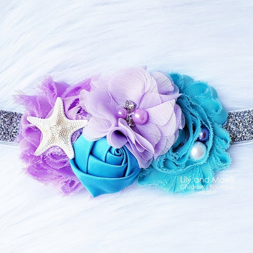 Under the Sea Headband Mermaid Sea Shell Flower Elastic - Etsy