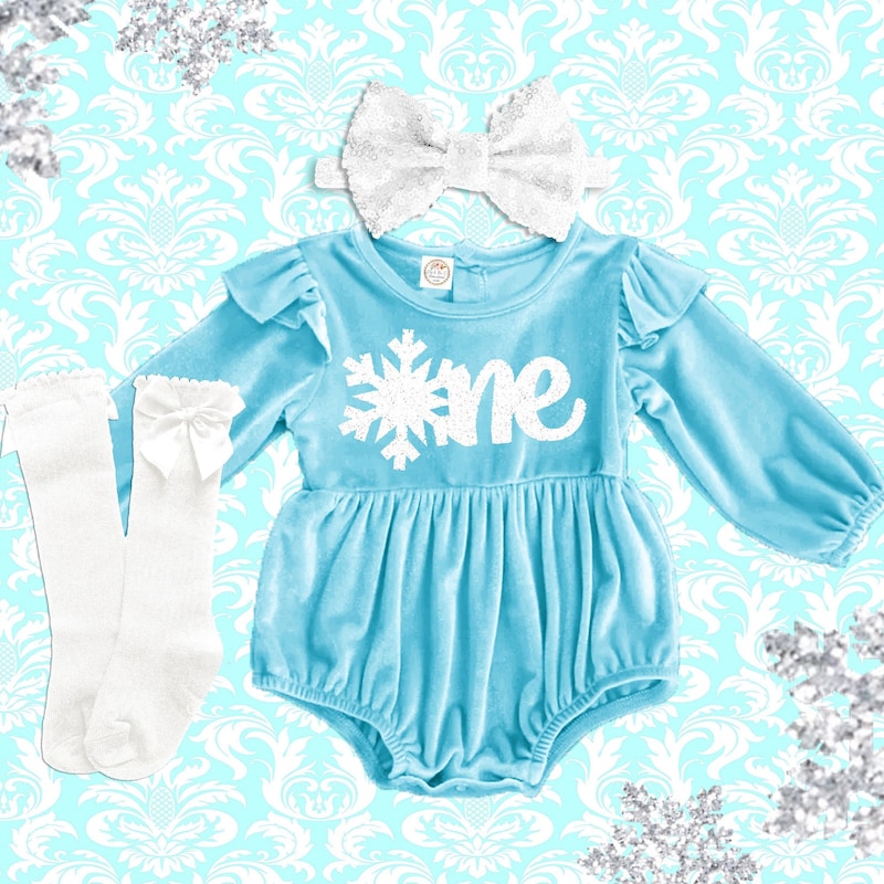 Girls Blue Velvet Bodysuit - Etsy