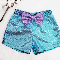 Shiny Royal Blue Mermaid Fish Scale Roller Derby Shorts - Etsy