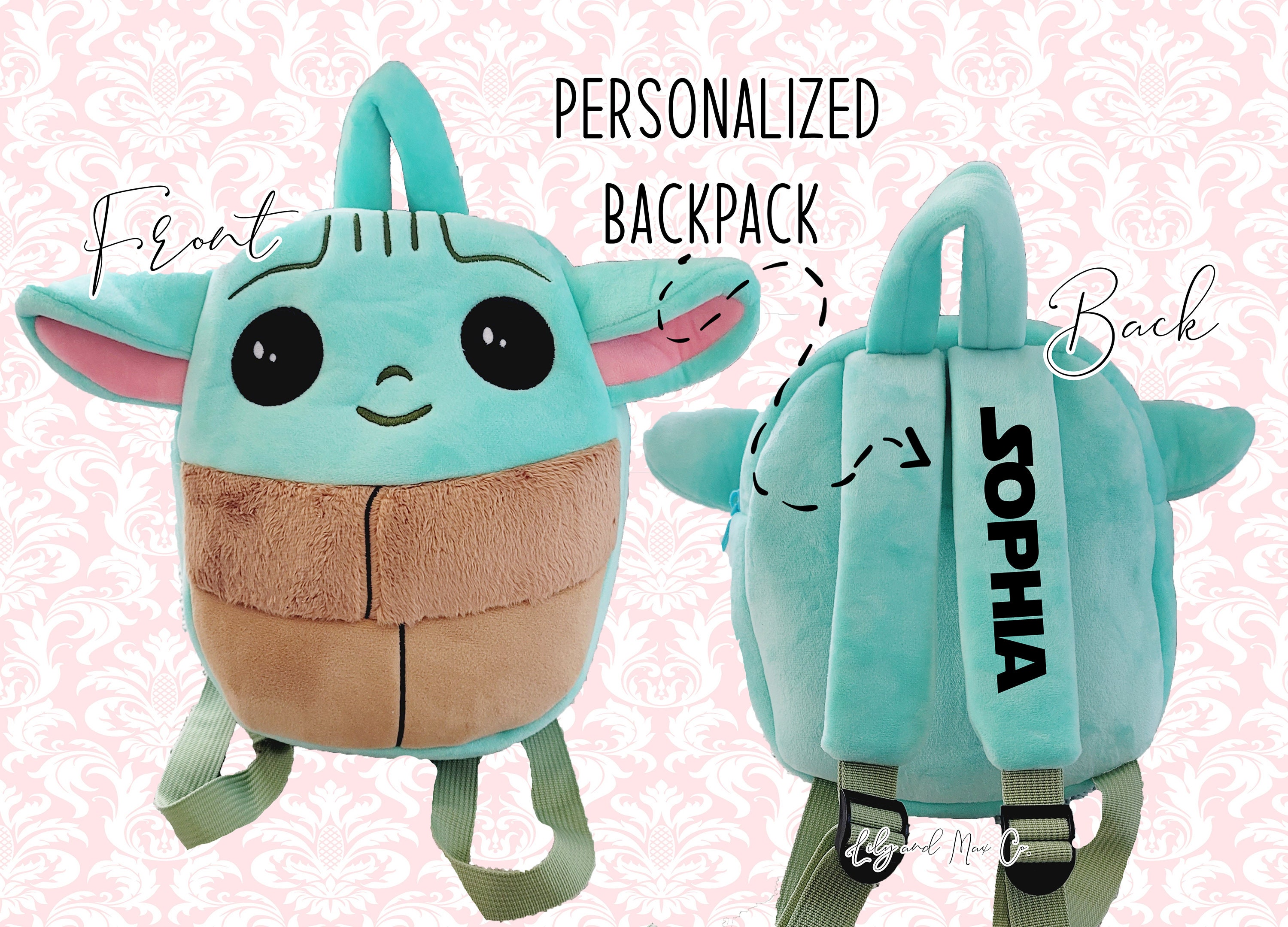 Personalized Alien Backpack Super Soft Plush Alien Backpack - Etsy