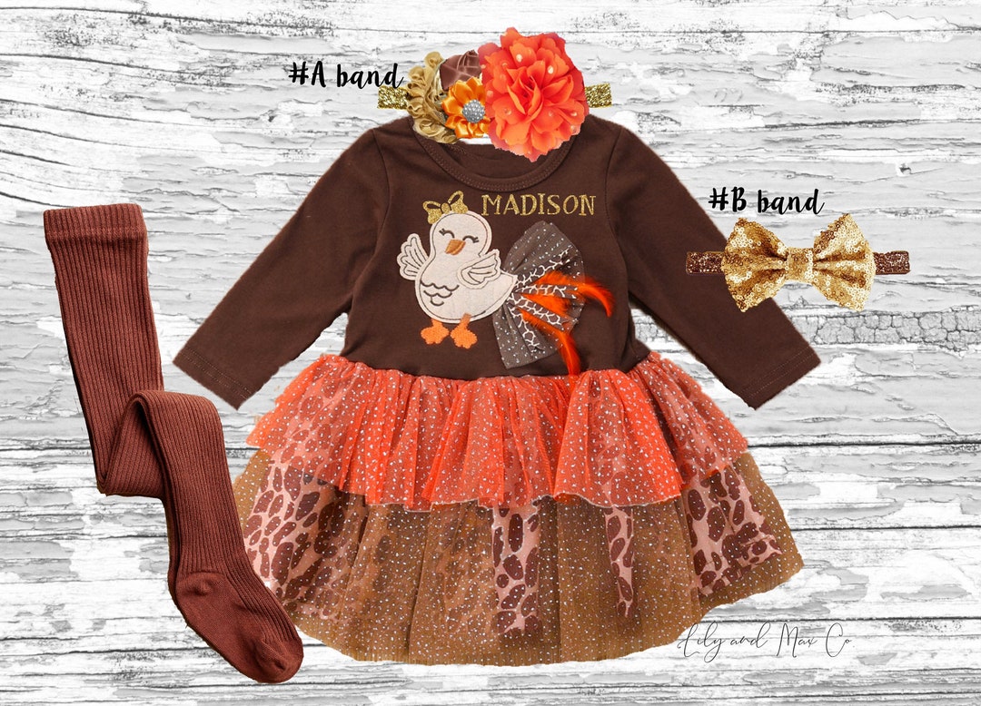 Thanksgiving Turkey Dress, Personalized Thanksgiving Leopard Girls ...