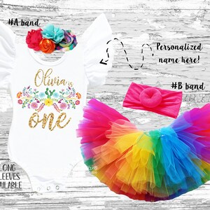 1st Birthday Girls Mexican Fiesta Outfit,mexican Floral Birthday Girls ...