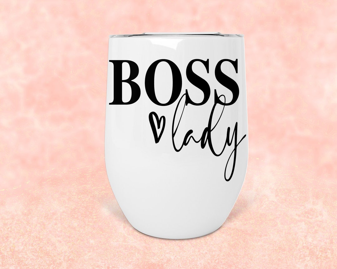 Boss Lady Wine Tumbler: Stainless Steel 12oz Gift - Etsy