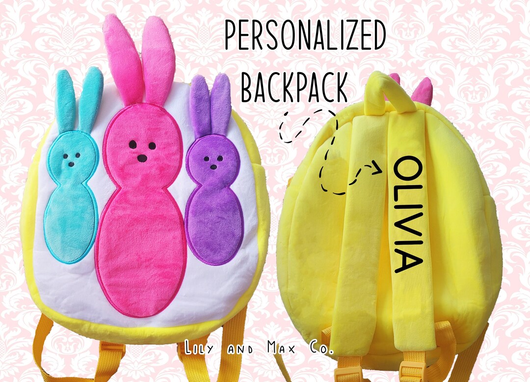 Easter Backpack, Super Soft Plush Easter Peeps Backpack, Easter ...