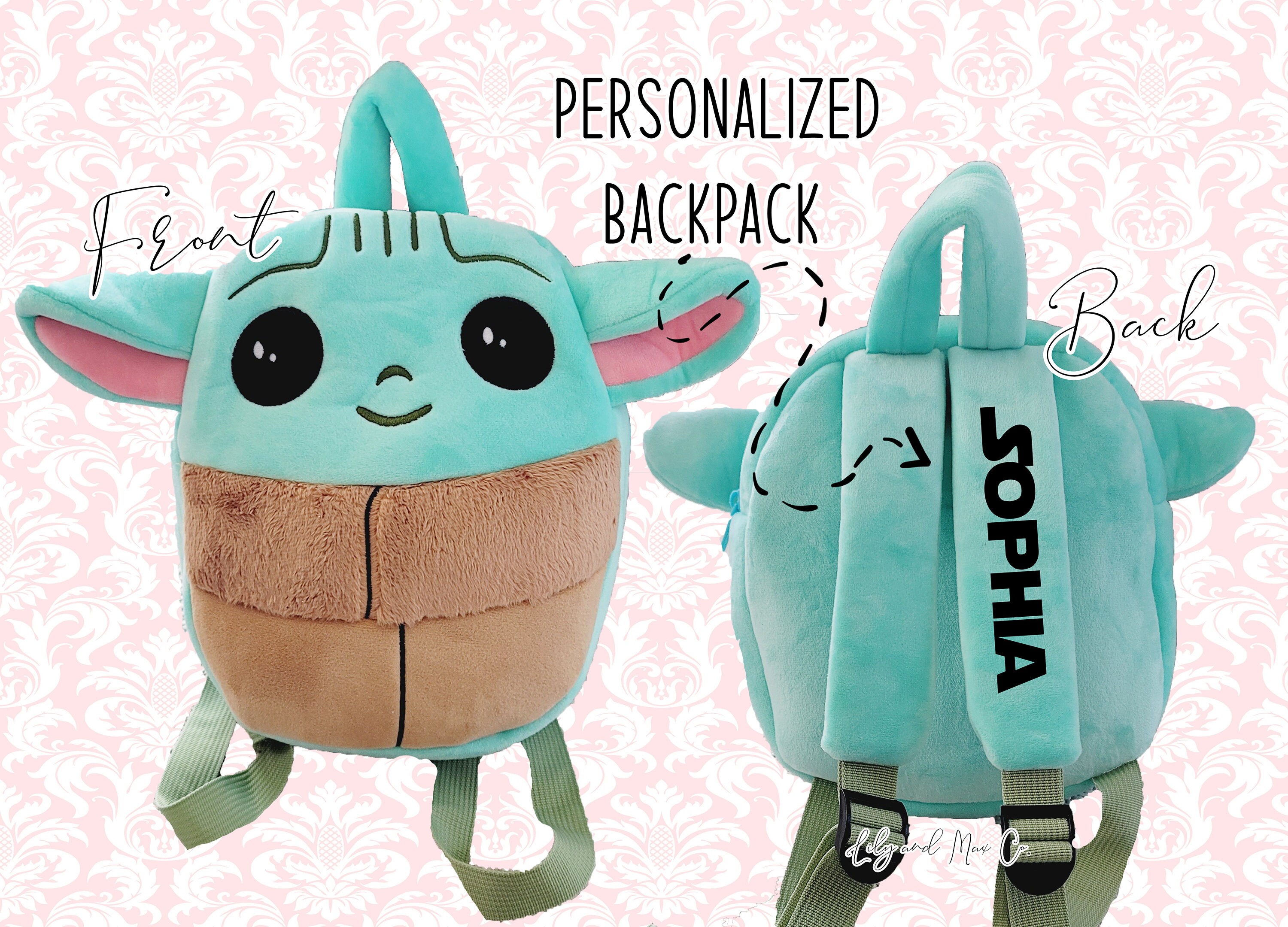 Personalized Alien Backpack Super Soft Plush Alien Backpack - Etsy