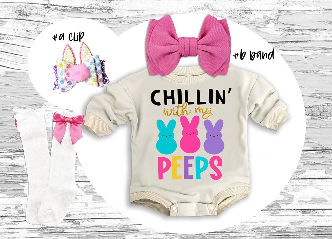 Easter Baby Outfit, PEEPS Super Soft Cozy Warm Sweatsuit Chillin' With ...