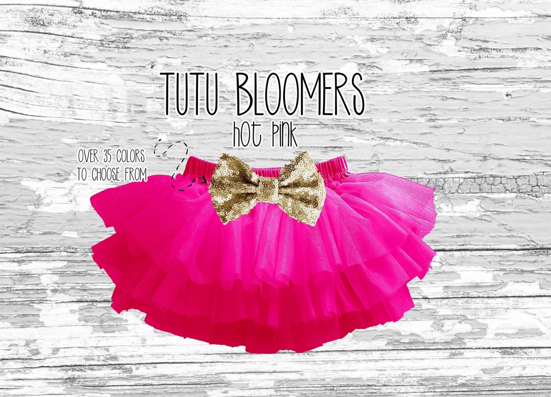 Hot Pink Tutu Bloomers: Ruffled Baby Toddler Tutu - Etsy