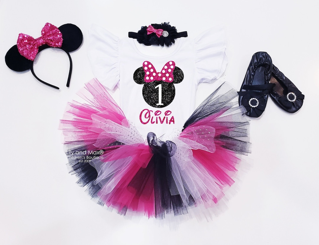 Mouse Birthday Outfit, Mouse Tutu Set, Mouse Shirt, Mouse Flutter ...