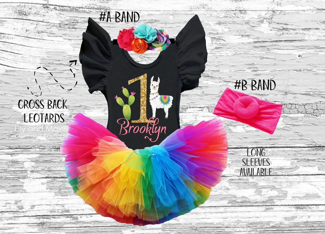 1st Birthday Girls Fiesta Llama Outfit,llama Birthday Girls Outfit, 1st ...