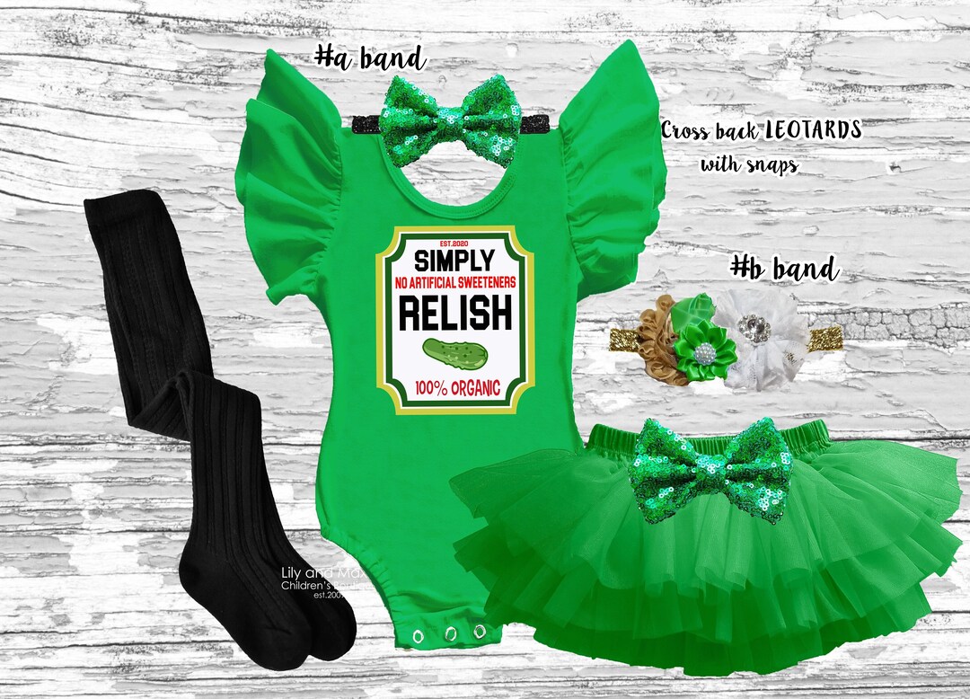 Relish Halloween Costume: Kelly Green Tutu Bloomer, Simply Relish Shirt ...