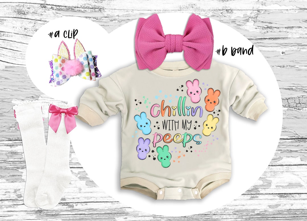 Easter Baby Outfit, PEEPS Super Soft Cozy Warm Sweatsuit Chillin' With ...