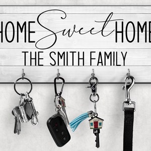 Personalized Key Ring Holder, New Home Gift, Housewarming Gift ...