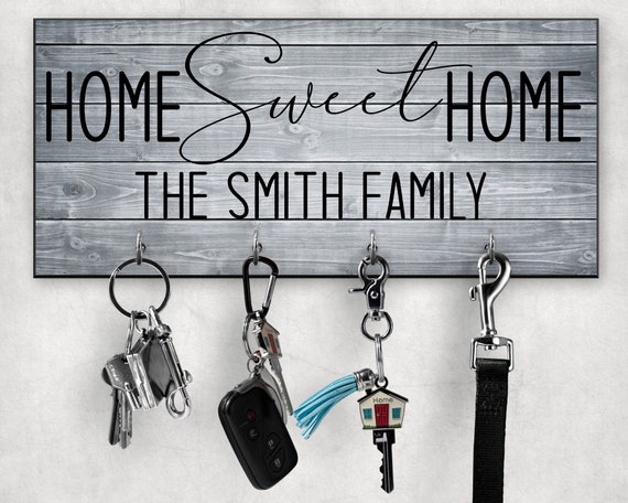 Personalised Keyring Sweet Home Key Holder Personalised key holder online