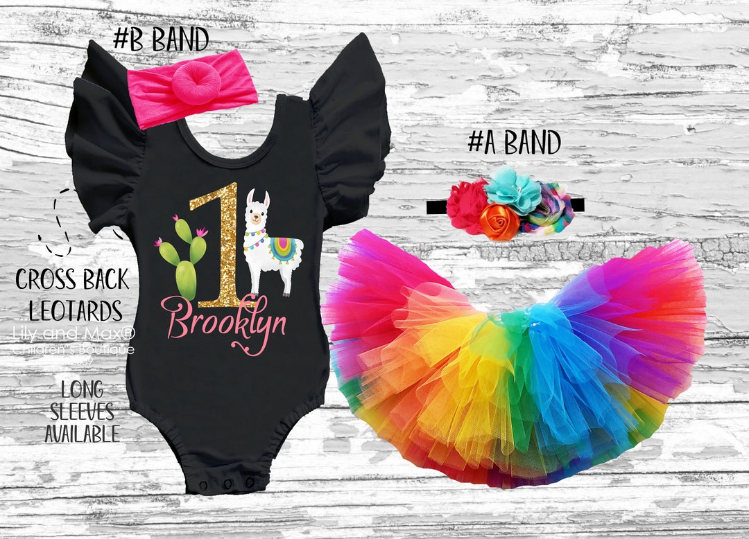 1st Birthday Girls Fiesta Llama Outfit,llama Birthday Girls Outfit, 1st ...
