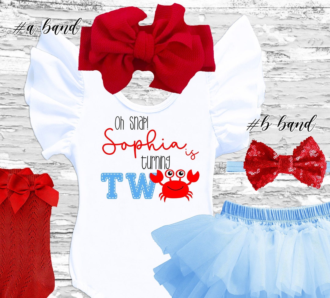 1st Birthday Girl Outfit CRAB Birthday Girl TUTU BLOOMER Set Wild One ...