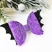 Vampire Bow Clip Vampire Birthday Glitter Leather Bow Alligator Clip ...
