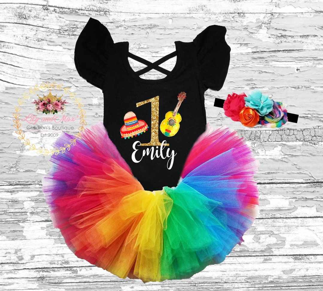 Fiesta Baby Girls Outfit, 1st Fiesta Birthday Girls Outfit, Uno ...