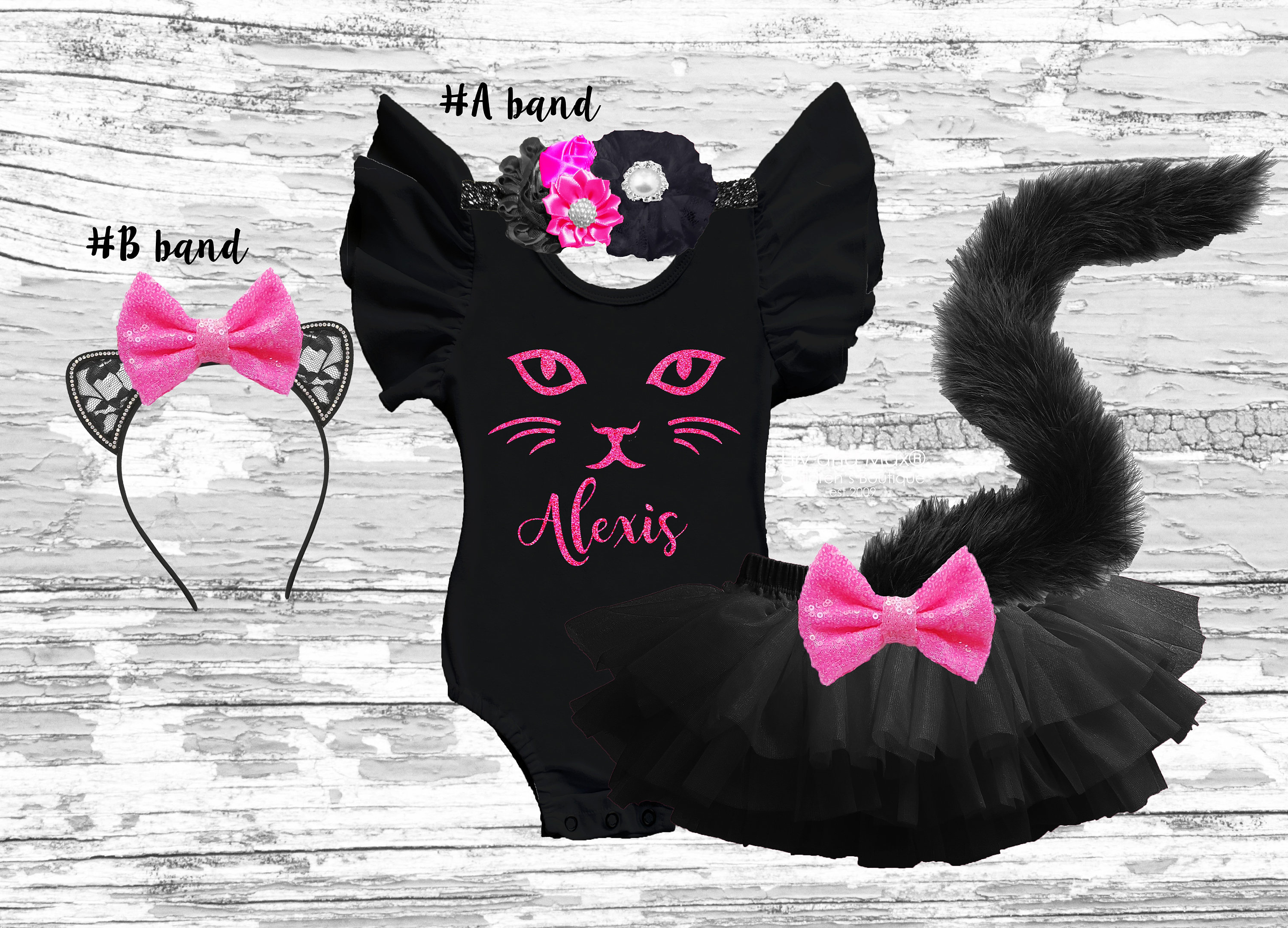 Cat Girls Outfit Halloween Cat Meow Tutu Bloomer Outfit | Etsy