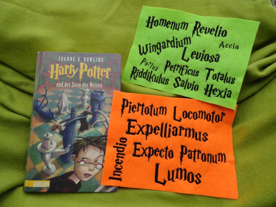 Sotis Embroidery File HP Spell in Frame Size 13x18 two Files - Etsy